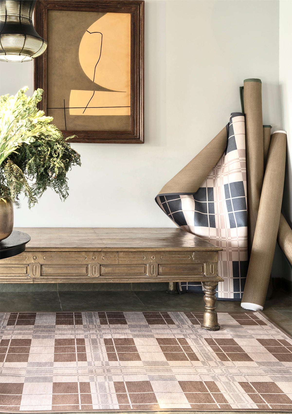 Autumn Plaid| Hand-washable and sustainable rug